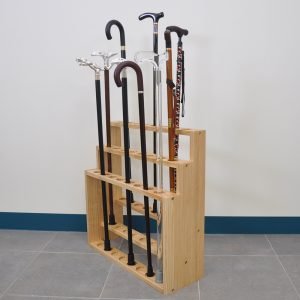 Best 3 Tiers Wooden Walking Stick Display Stand Hold 24 Canes » BayFo Inc.