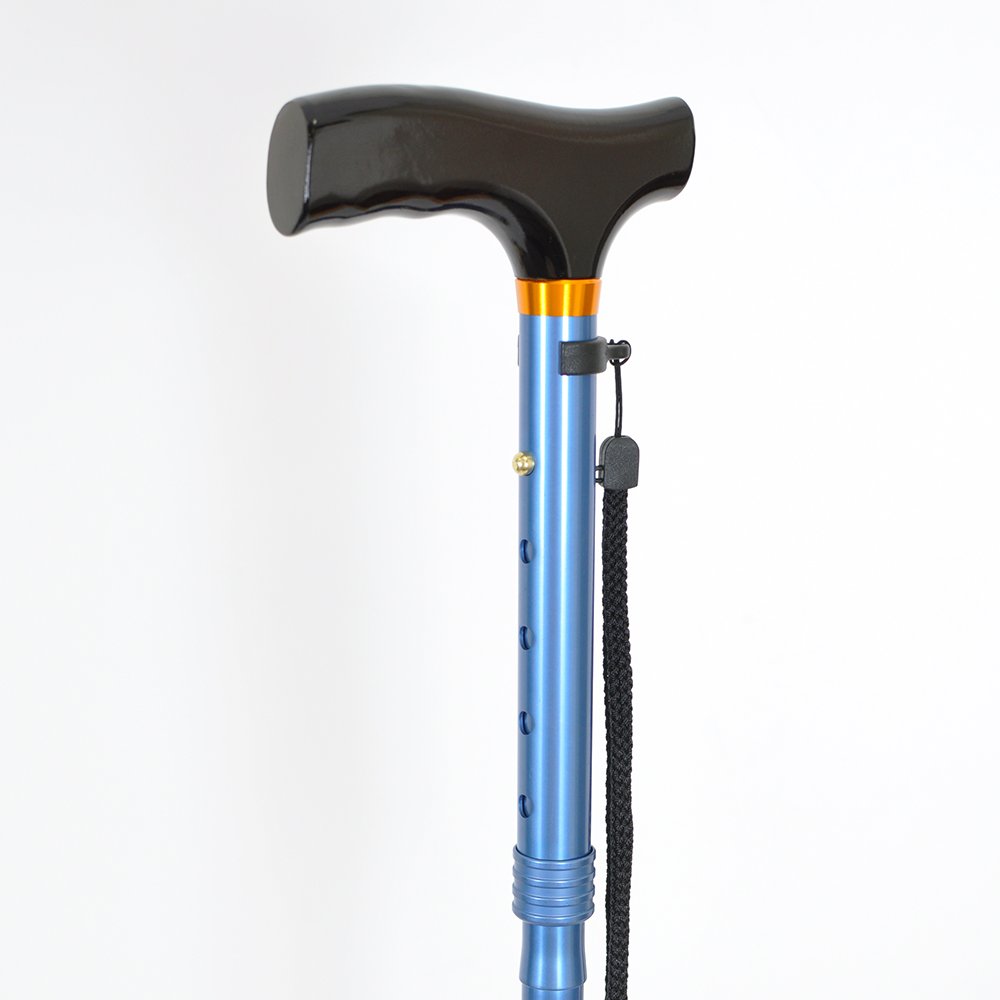 Fritz Blue Travel Mini Folding Adjustable Walking Cane 29-33" (1001.310 ...