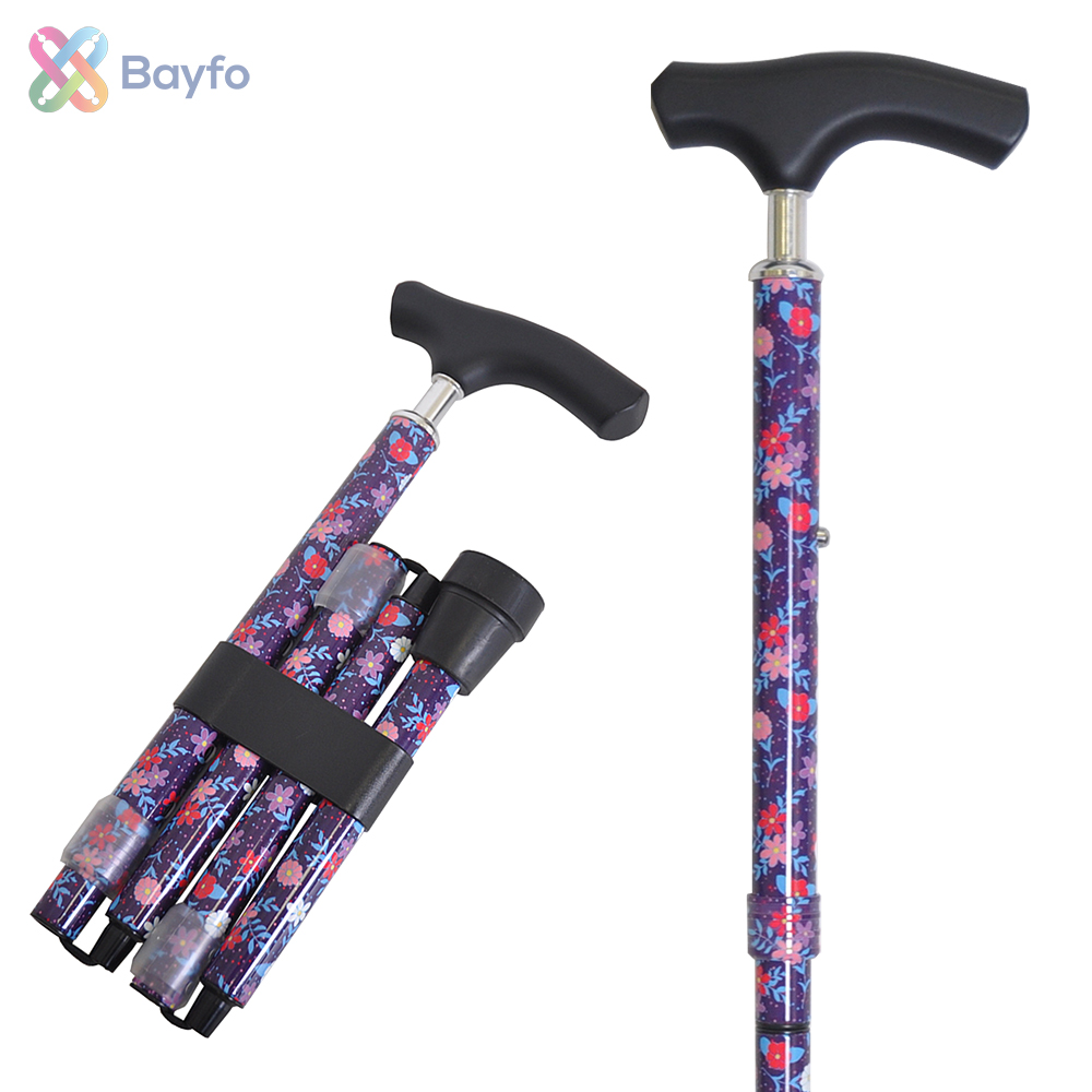 Slim Neck Fritz Handle Folding Walking Stick (1001.401.MRP) » Bayfo Inc.