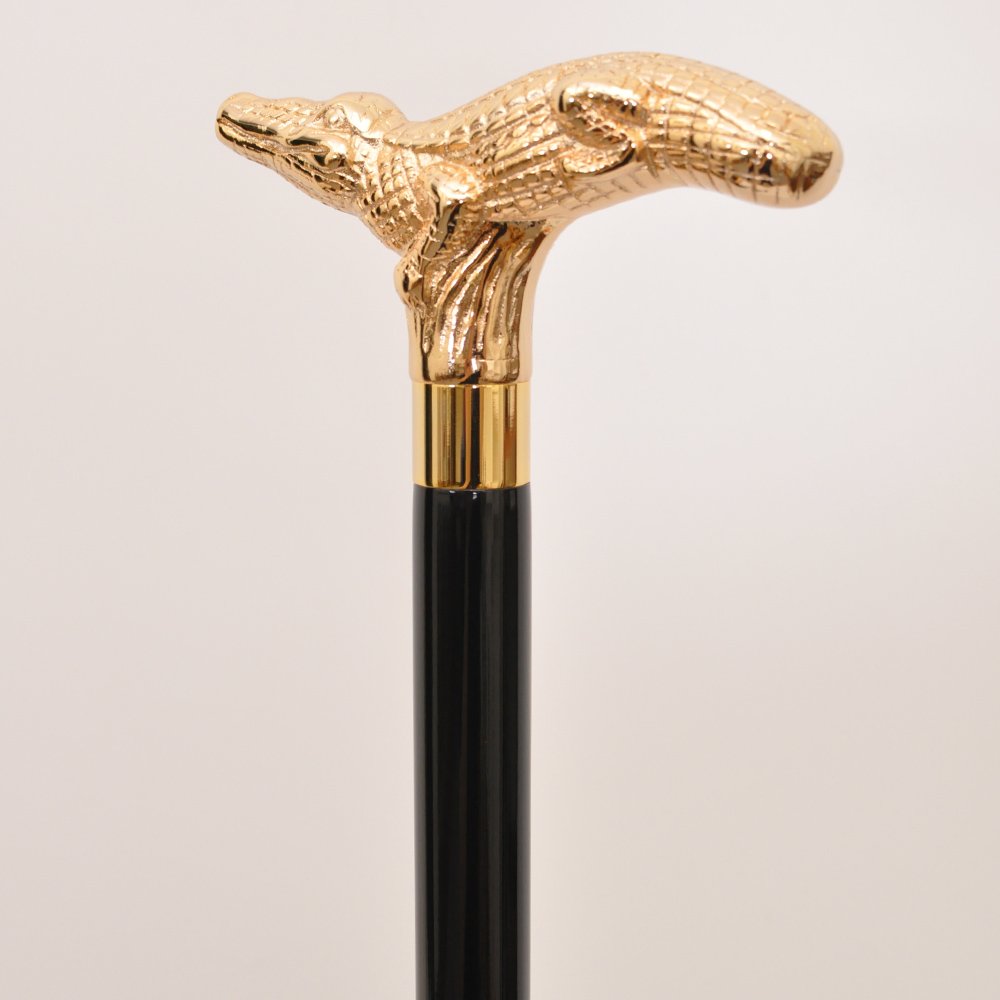 Gold Alligator Walking Cane » Taiwan Bayfo Inc.